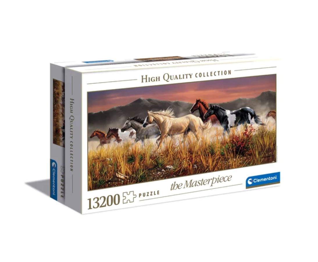 Пазл Clementoni 13200 деталей: Табун лошадей (38006) - купить в ...